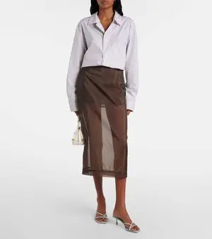 JIMMY CHOO Etana 50 Leather Mules