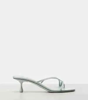 JIMMY CHOO Etana 50 Leather Mules