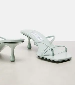 JIMMY CHOO Etana 50 Leather Mules