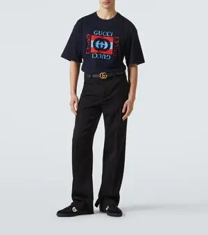 Gucci G75 Suede And Canvas Sneakers