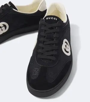 Gucci G75 Suede And Canvas Sneakers
