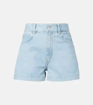 FRAME The Charm Denim Shorts - Blue