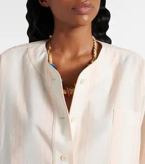 Chloé Striped Cotton Crop Top