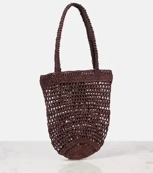 Chloé Small Raffia Tote Bag - Brown