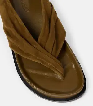 A.emery Shaw Suede Thong Sandals