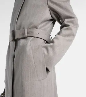 Stella McCartney Wool-blend Belted Coat