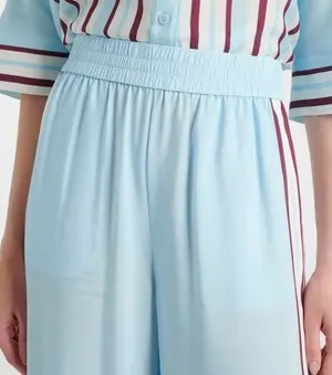 Simkhai Orissa Striped Straight Pants