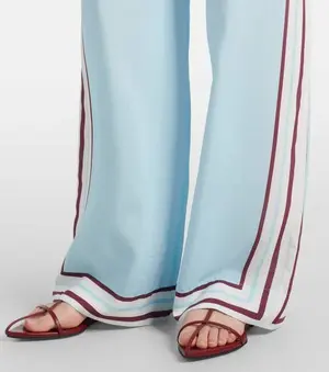 Simkhai Orissa Striped Straight Pants