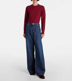 FRAME The Loose Wide-leg Jeans - Blue