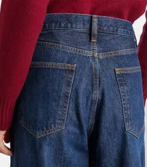 FRAME The Loose Wide-leg Jeans - Blue