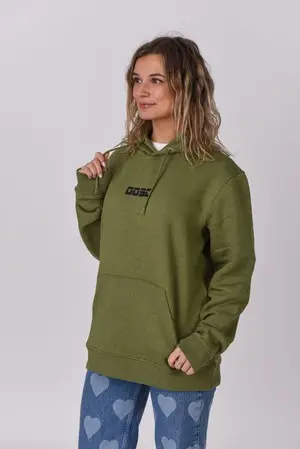 OOSC Retro Logo Hoodie - Khaki