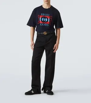 Gucci G75 Suede And Canvas Sneakers - Black