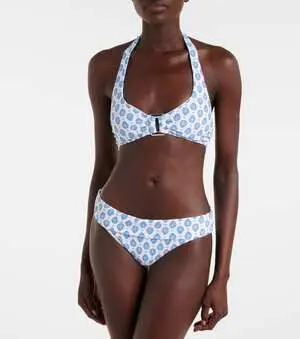 Heidi Klein La Croisette Printed Bikini Top