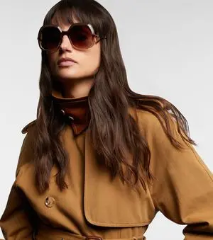 Chloé Leia Square Sunglasses - Brown