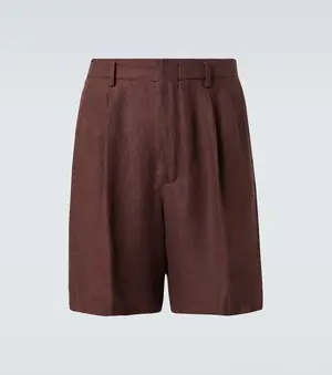 Loro Piana Joetsu Linen Bermuda Shorts