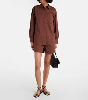 Heidi Klein Grasse Cotton Poplin Shorts