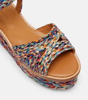 Clergerie Arty Raffia Platform Sandals