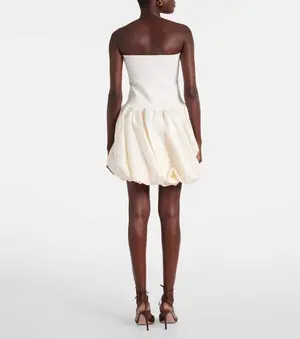 Simkhai Pollie Linen And Rayon-blend Minidress - Black