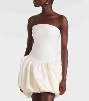 Simkhai Pollie Linen And Rayon-blend Minidress - Black