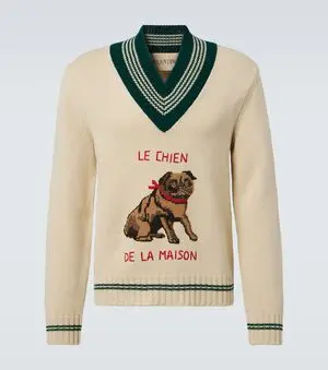 Valentino Garavani Wool Jacquard Sweater