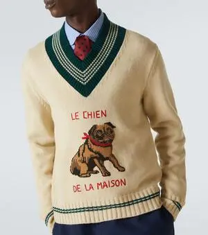 Valentino Garavani Wool Jacquard Sweater