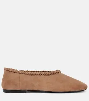 A.emery Park Suede Ballet Flats - Brown