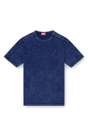 DIESEL® Look Jersey T-shirt - Denim