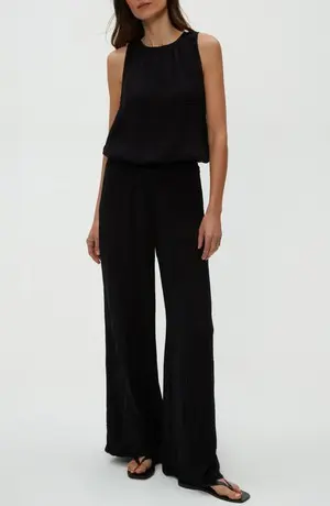 Michael Stars Janelle Tie Neck Tank - Black