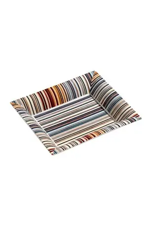 MISSONI HOME TABLEWARE Tray Stripes Rectangular Large In Luxury Box Jenkins 148 8.5" X 6.75 - Multicolor