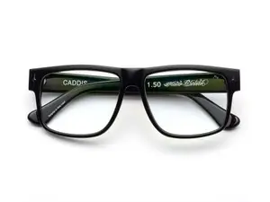 CADDIS Mister Cartoon Reading Glasses - Gloss Black