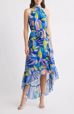 Eliza J High-low Halter Dress