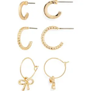 Bp. Set Of Hoop Earrings - Gold