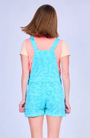 MOKUYOBI Zap Overall Shorts - Pool