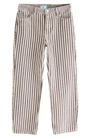 NEXT Striped Straight-leg Jeans