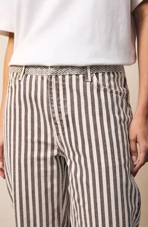NEXT Striped Straight-leg Jeans