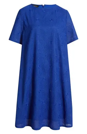 Ming Wang Embroidered Shift Dress