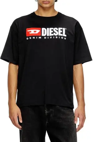 DIESEL® T-boxt-div Relaxed Logo T-shirt - Deep/black