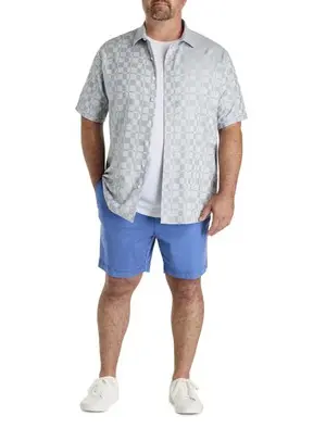 TRUE NATION BY DXL Big & Tall Abstract Print Sport Shirt
