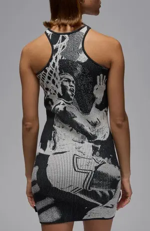 black plain bodycon dress Weyland Bodycon Midi Dress, Square Neck Midi main image 1