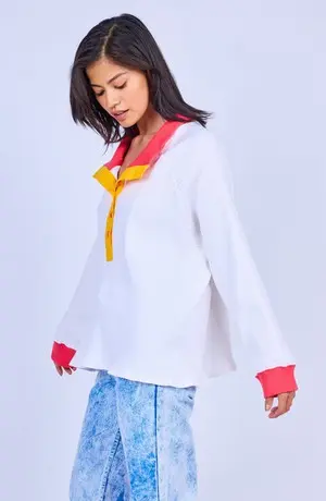MOKUYOBI Ripple Rib Pullover - Sugar