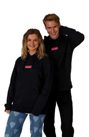 OOSC Retro Logo Hoodie - Black