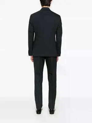 LARDINI Brooch-detail Suit - Grey