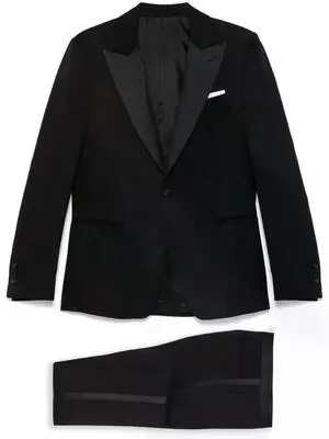 LARDINI Satin-trim Suit