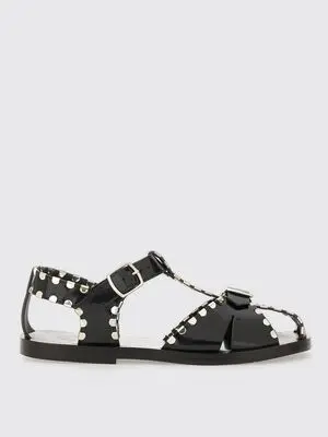 Bally Flat Sandals - Black