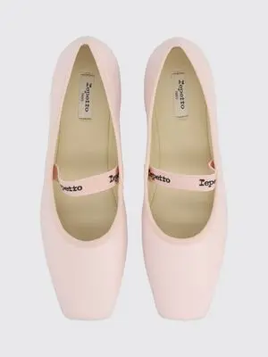 Repetto Lizbeth Calfskin Mary Jane Flats With Square Toe