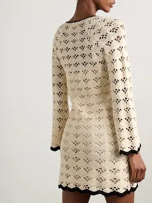 Zimmermann Rhiannon Crocheted Mini Dress