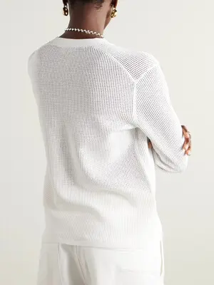Theory Pointelle-knit Cardigan