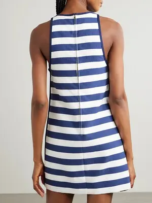 gucci blue and white striped dress Gucci blue striped dress with GG print, children - BOPF
