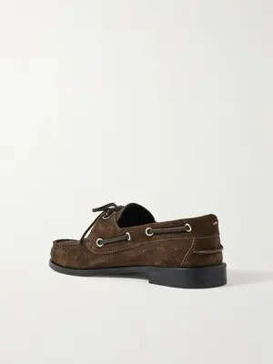 AeydĒ Harris Suede Boat Shoes - Brown