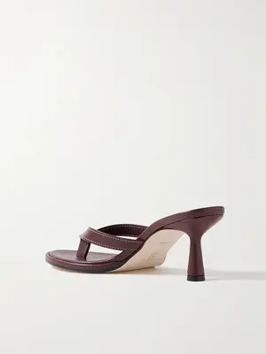 AeydĒ Daphne Leather Sandals - Burgundy